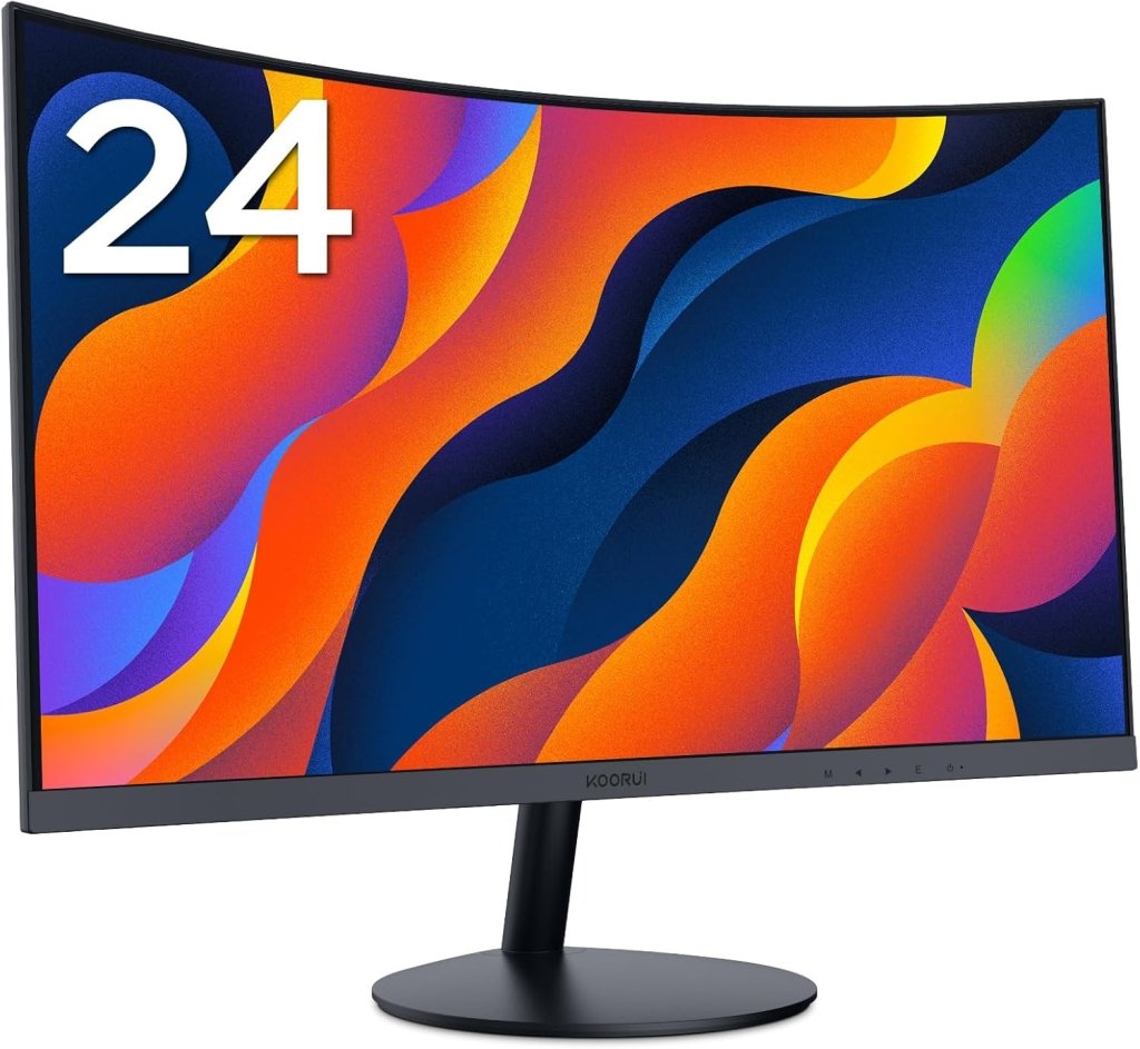 KOORUI 24" Curved Monitor 100Hz FHD 1500R – Comfortable Viewing ...